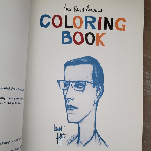 Yves Saint Laurent | Other | Yves Saint Laurent Coffee Table Coloring ...